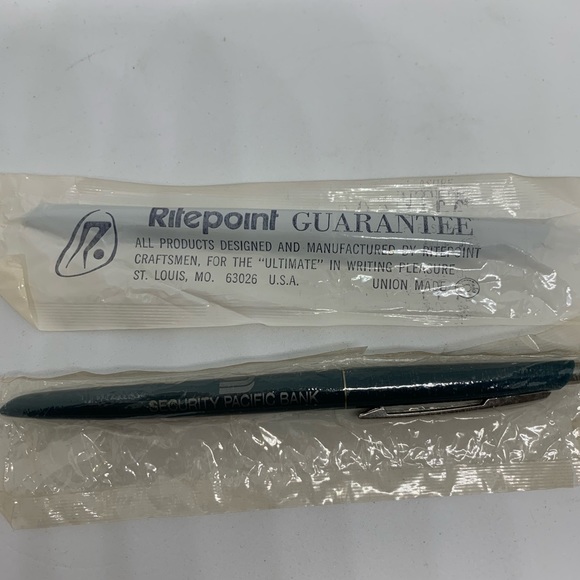 Ritepoint | Office | Vintage Security Pacific Bank Logo Advertising Pen ...
